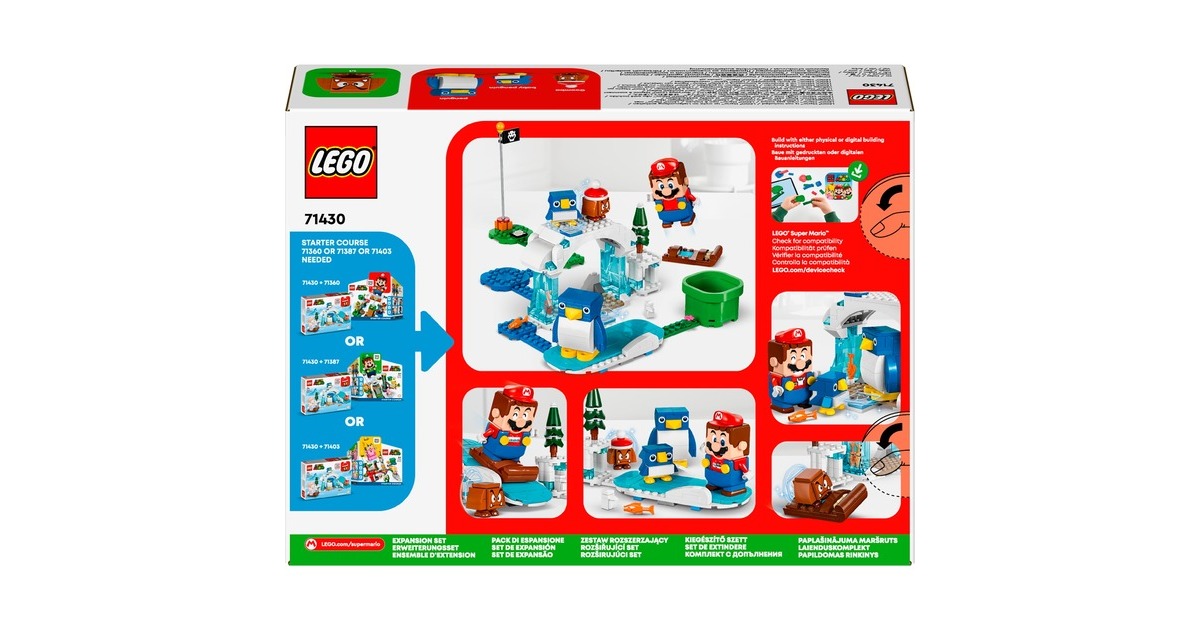 LEGO 71430 Super Mario Schneeabenteuer mit Familie Pinguin ...