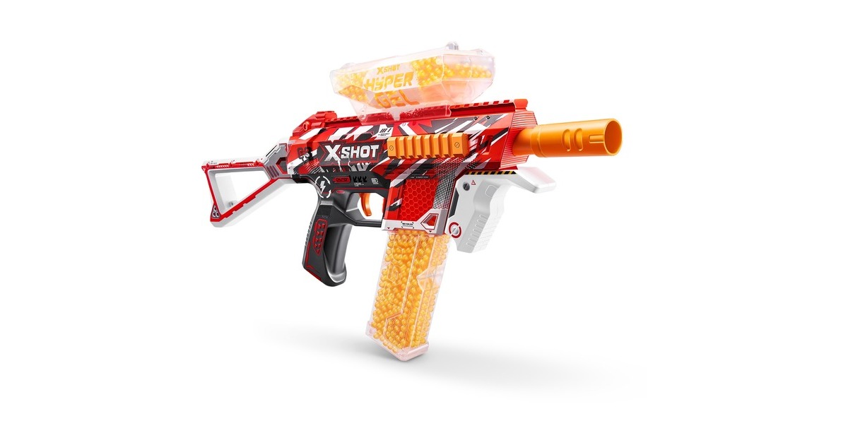 ZURU XSHOT Hyper Gel Blaster Trace Fire Gel Blaster inkl. 10000 Gel Kugeln