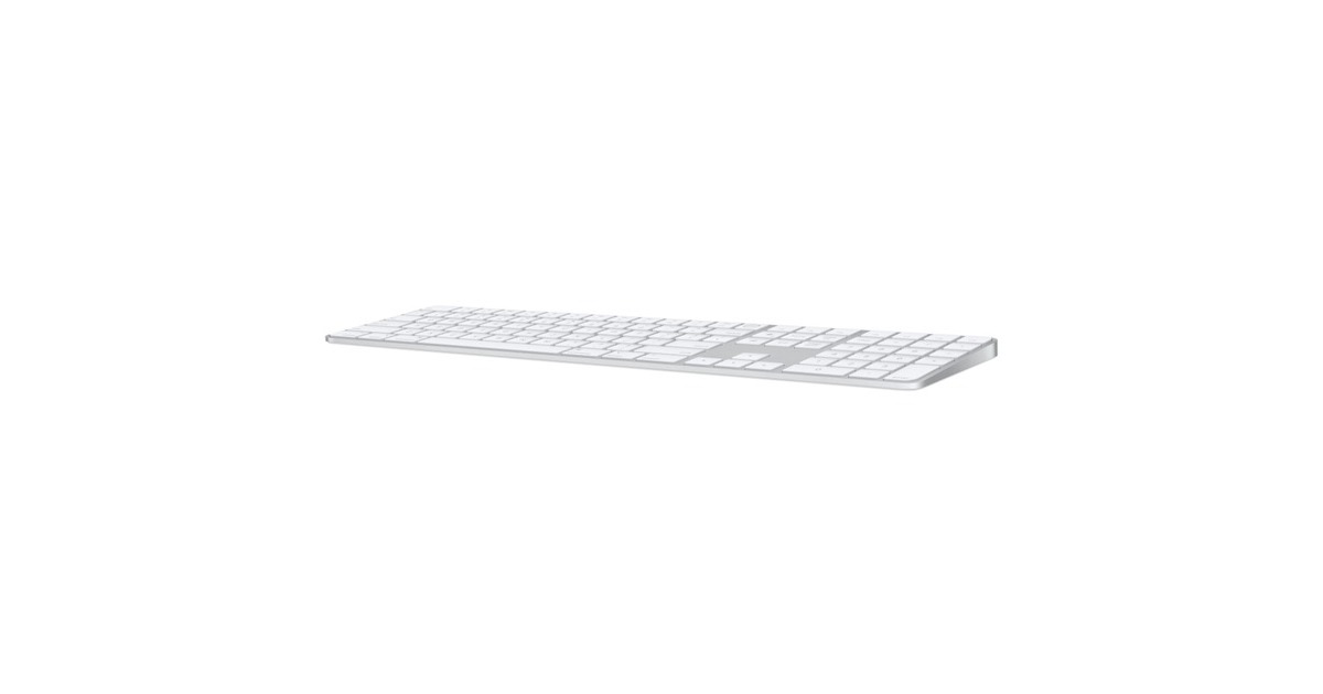 Apple Magic Keyboard mit Touch ID und Ziffernblock, Tastatur silber ...