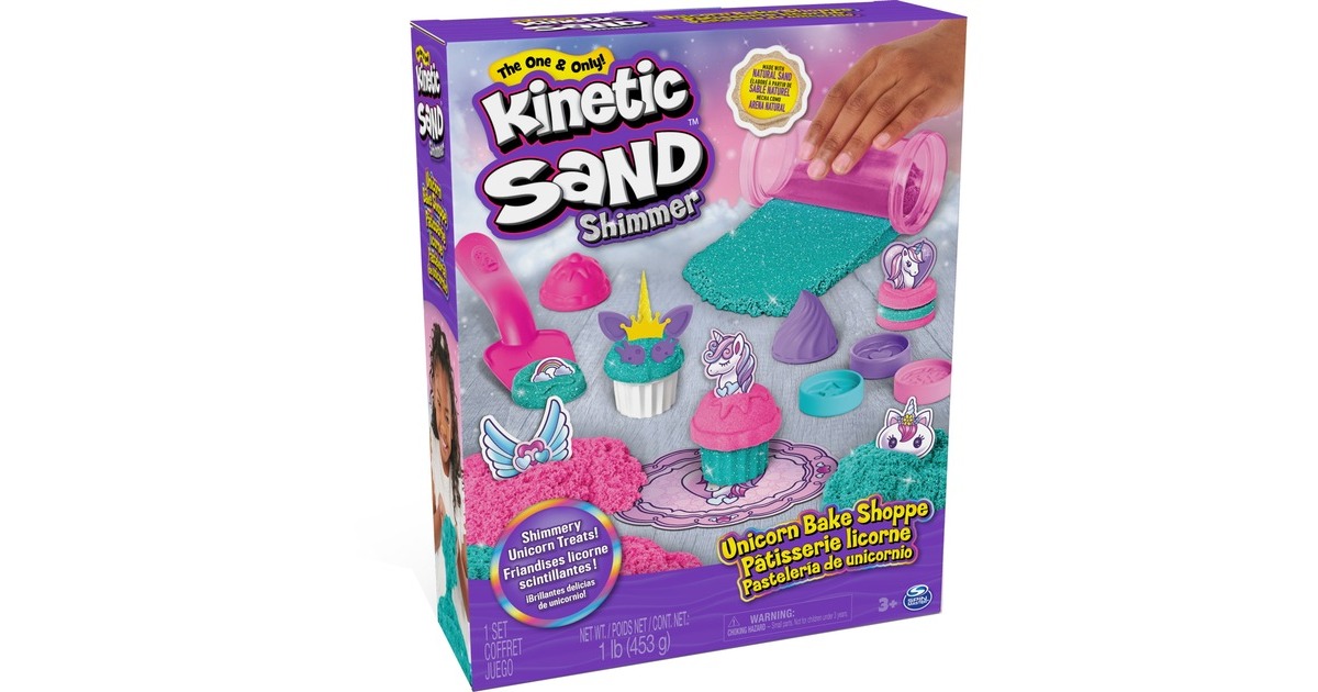 Spin Master Kinetic Sand - Einhorn Back Set, Spielsand