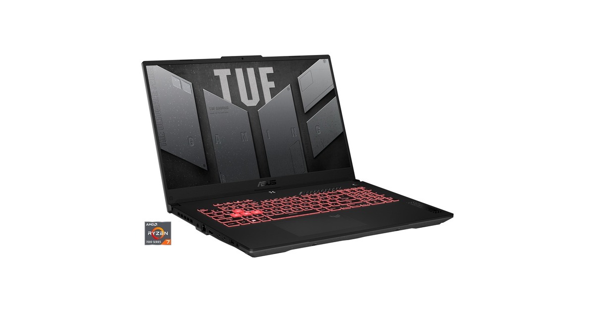 ASUS TUF Gaming A17 (FA707NV-HX044W), Gaming-Notebook grau, AMD Ryzen 7 ...