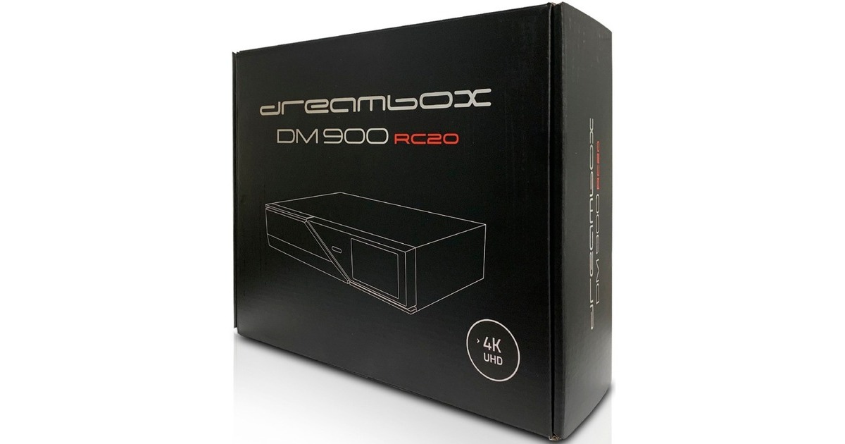 Dreambox DM900 RC20 UHD 4K, Sat-Receiver schwarz, Dual DVB-S2X, Multistream